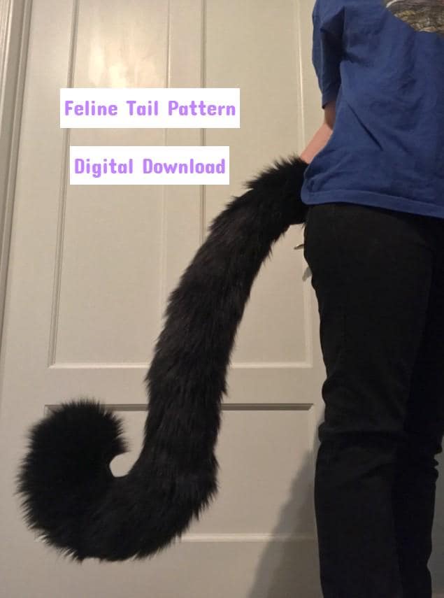 Feline/big Cat/domestic Cat Fursuit Tail Pattern (DIGITAL DOWNLOAD) DIY ...