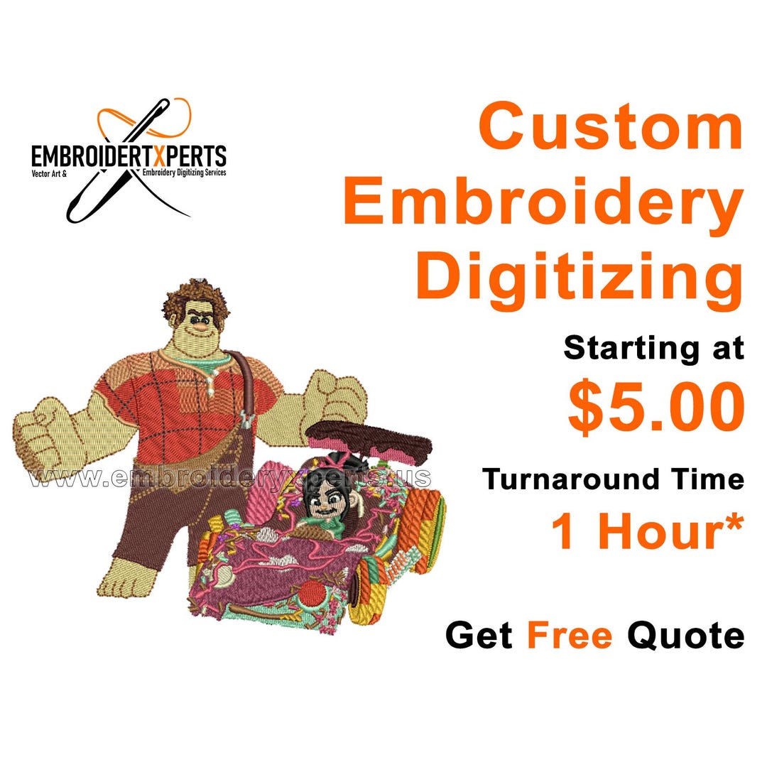 Custom Embroidery Digitizing Service | Logo to DST PES JEF File ...