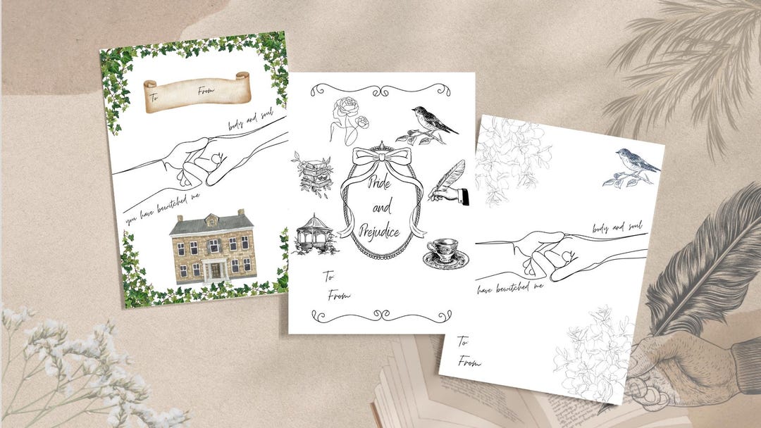 Pride and Prejudice Cards - Etsy