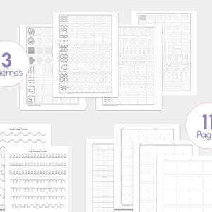 Printable Line Drawing Practice Sheets | Pen Control Tracing Worksheets ...