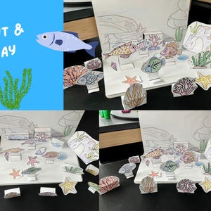 Undersea Diorama Printable: Pop-up Ocean Craft (PDF PNG) - Etsy UK