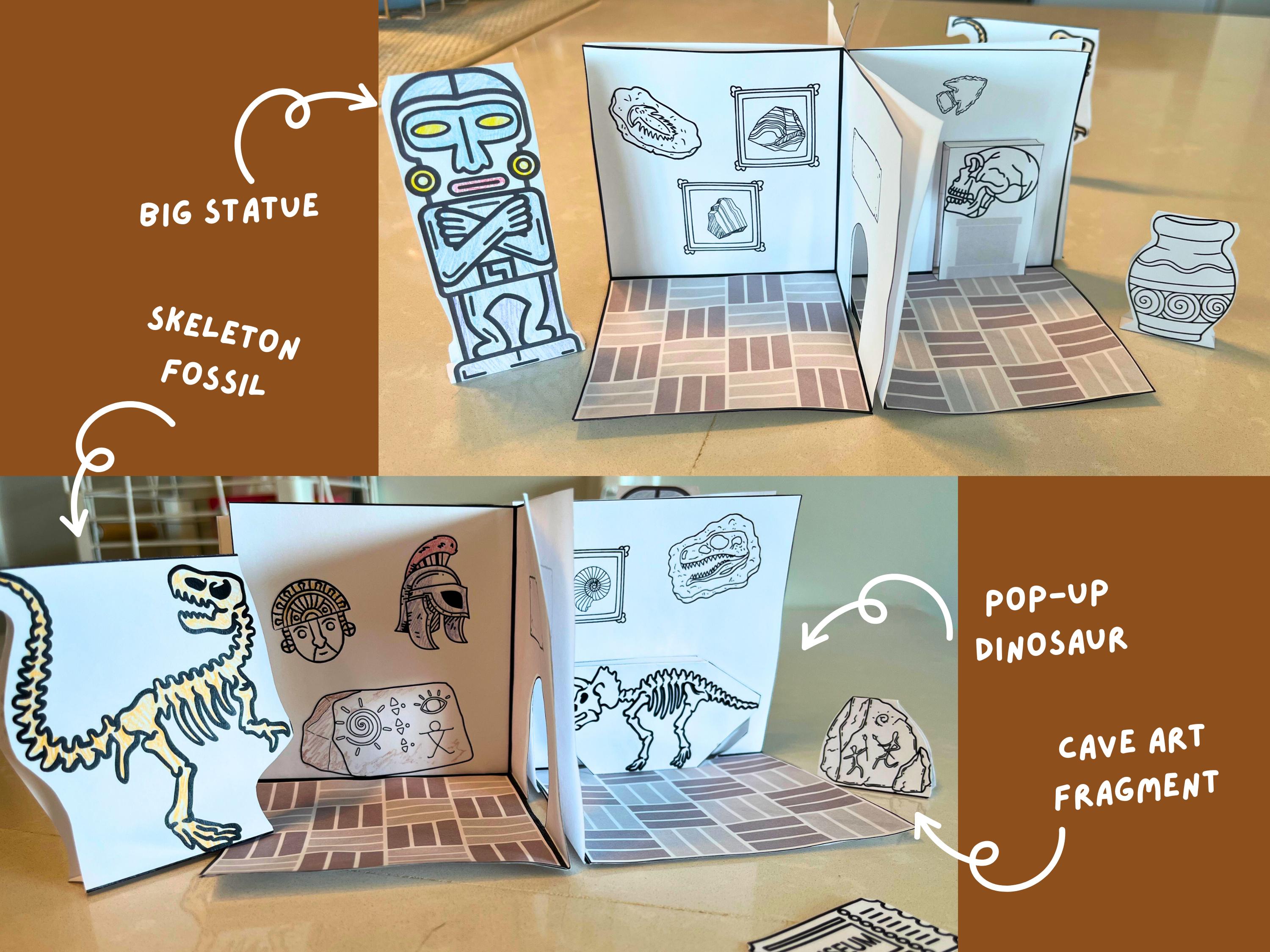 Printable Museum Diorama Kit: 3D Paper Craft Activity (PDF) - Etsy