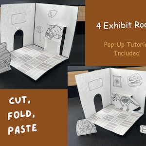 Printable Museum Diorama Kit: 3D Paper Craft Activity (PDF) - Etsy