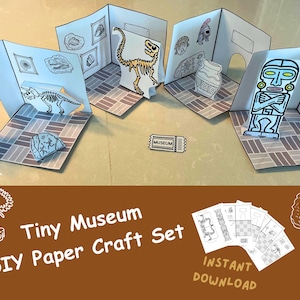 Printable Museum Diorama Kit: 3D Paper Craft Activity (PDF) - Etsy