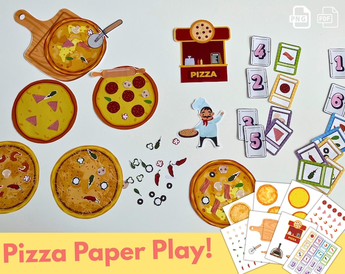 Pizza Making Game | Pizza Menu Game | Ingredients Flashcards | Logic ...