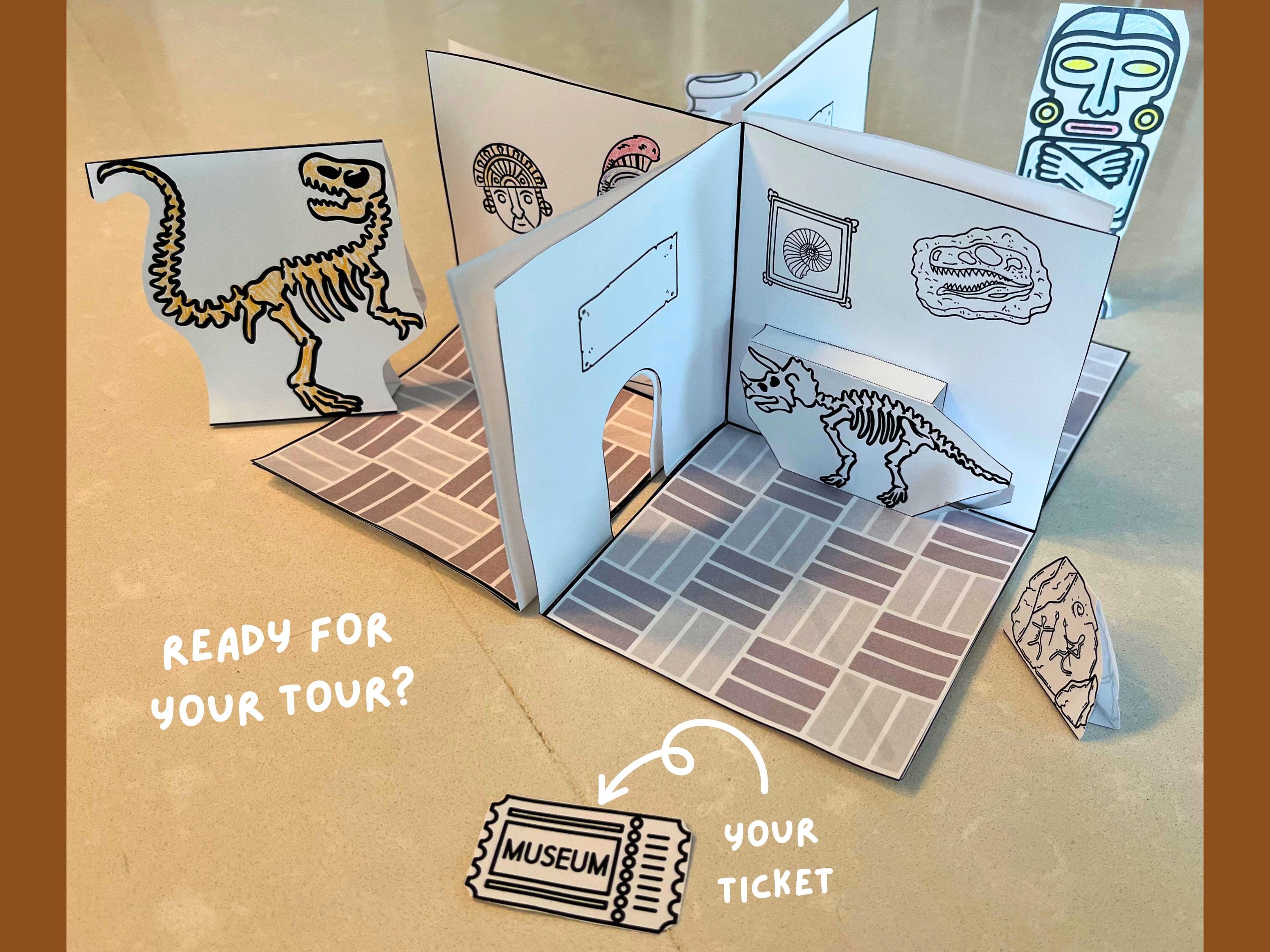 Printable Museum Diorama Kit: 3D Paper Craft Activity (PDF) - Etsy