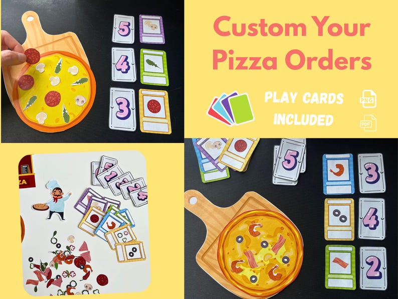 Pretend Play Pizza Shop Printable – Build-your-own Pizza Activity ...