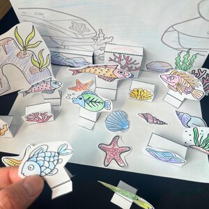 Undersea Diorama Printable: Pop-up Ocean Craft (PDF PNG) - Etsy UK