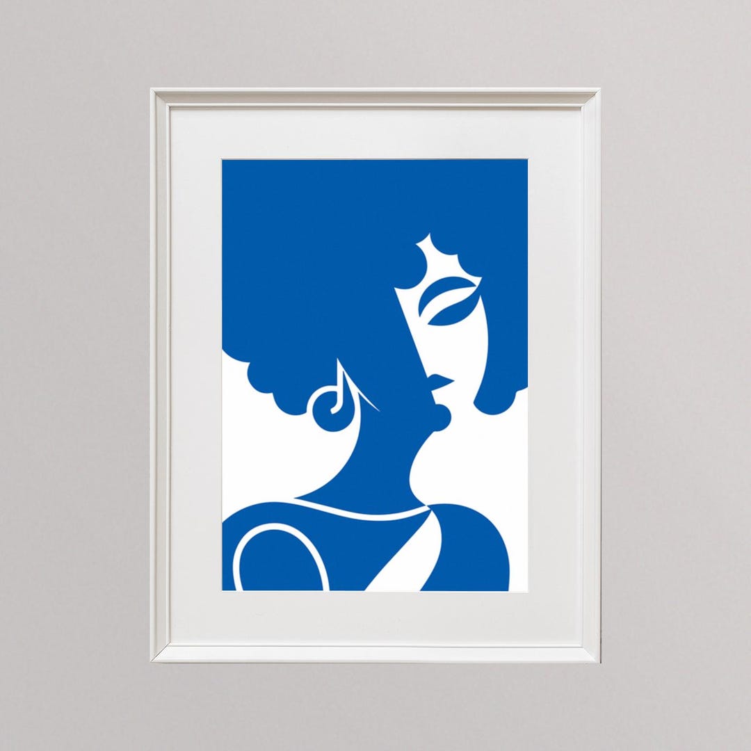 Graphic Abstract Woman. Matisse Inspired. A Bold Decor Statement ...