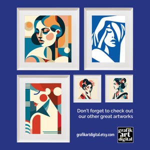 Graphic Abstract Woman. Matisse Inspired. A Bold Decor Statement ...