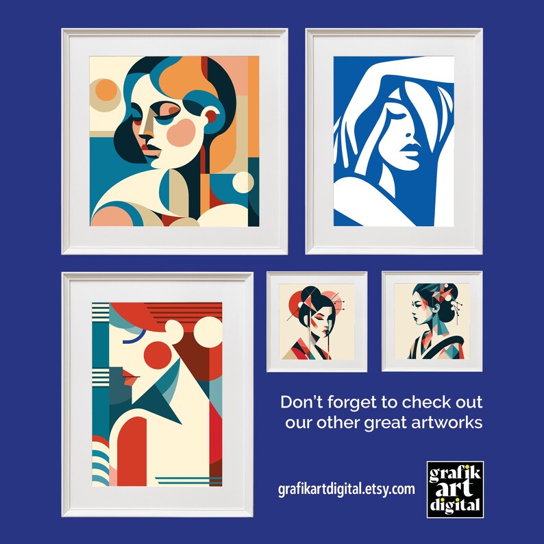Graphic Abstract Woman. Matisse Inspired. A Bold Decor Statement ...