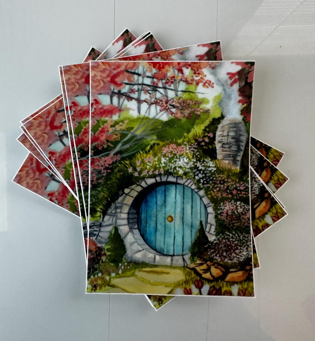 Spring Hobbit Hole Sticker - Etsy