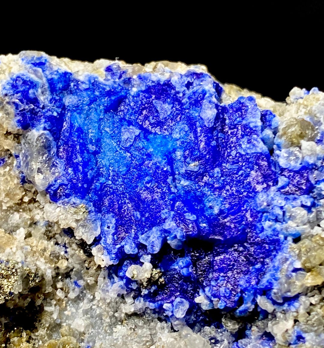 151 Gram Rare Unique Blue Lazurite With Calcite Bad Pyrite Specimen ...