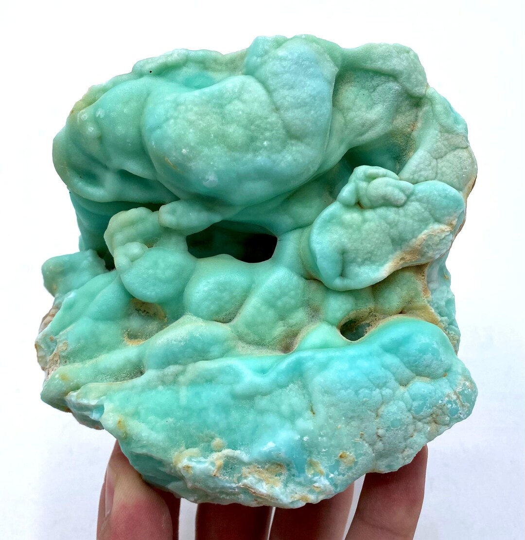 664 Gram Natural Unique Green Color Aragonite Specimen From Helmand ...