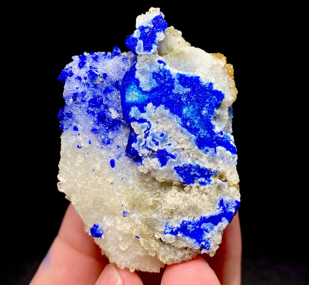 101 Gram Rare Attractive Blue Lazurite With Calcite Specimen From ...