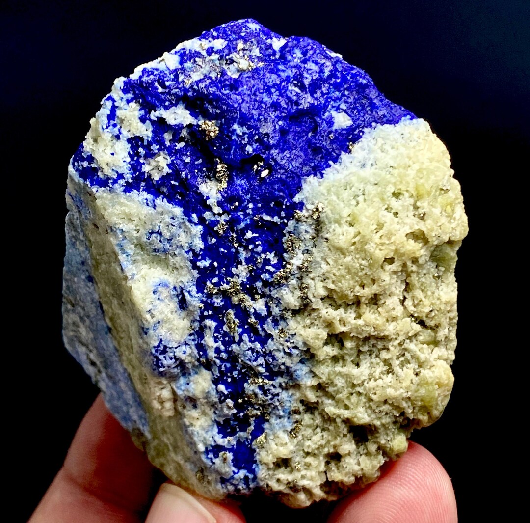 161 Gram Rich Blue Lazurite With Pyrite on Matrix From Afghanistan ...