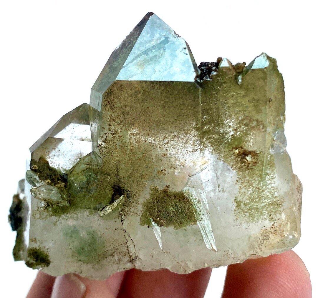 50 Carats Natural Terminated Chlorine Quartz Specimen From Pakistan ...