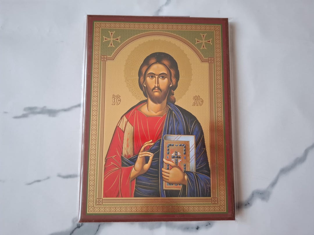 Serbian Orthodox Praying Icon of Jesus Christ - Etsy