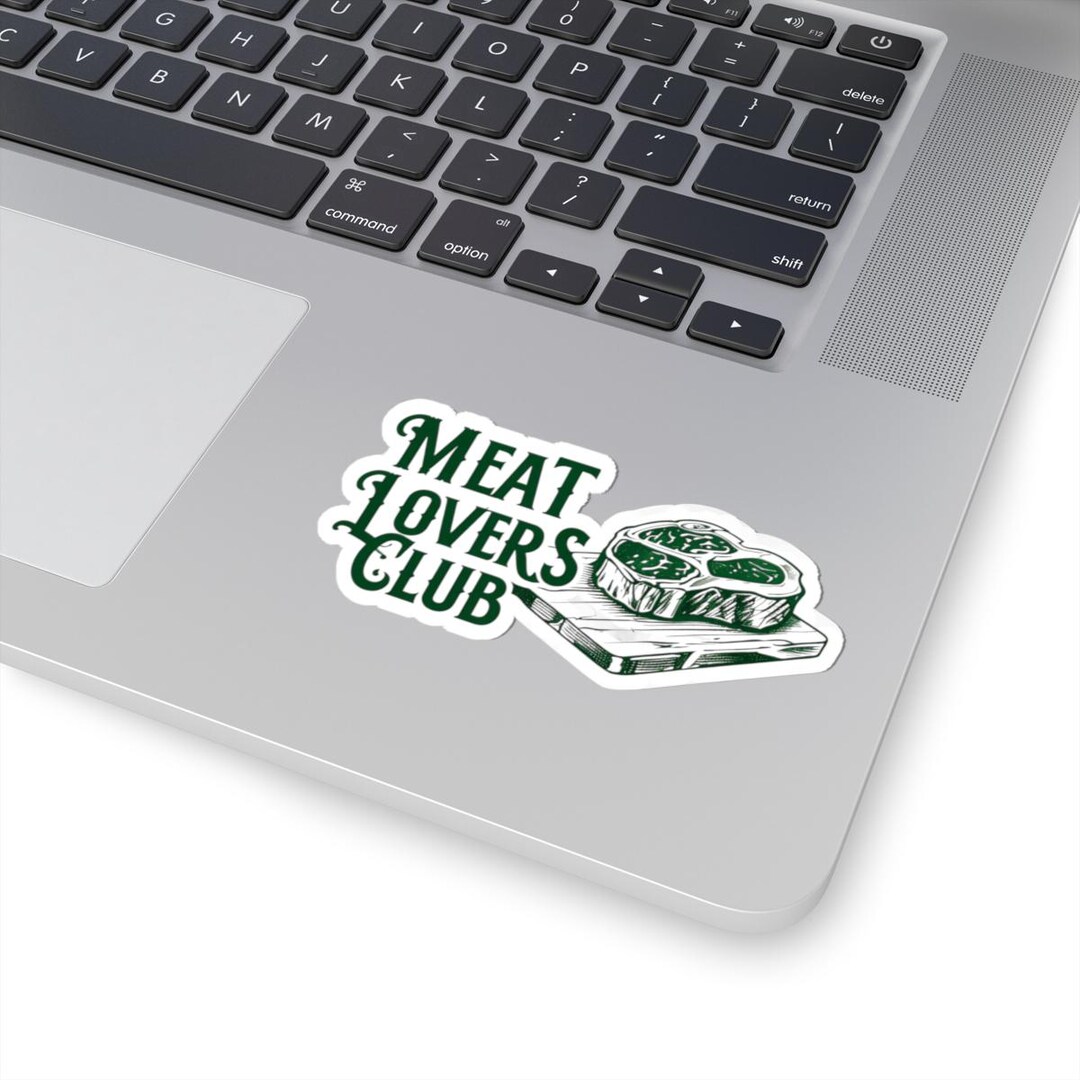 Meat Eater Sticker for Laptop, Meat Lovers Decal, Foodie Stickers ...