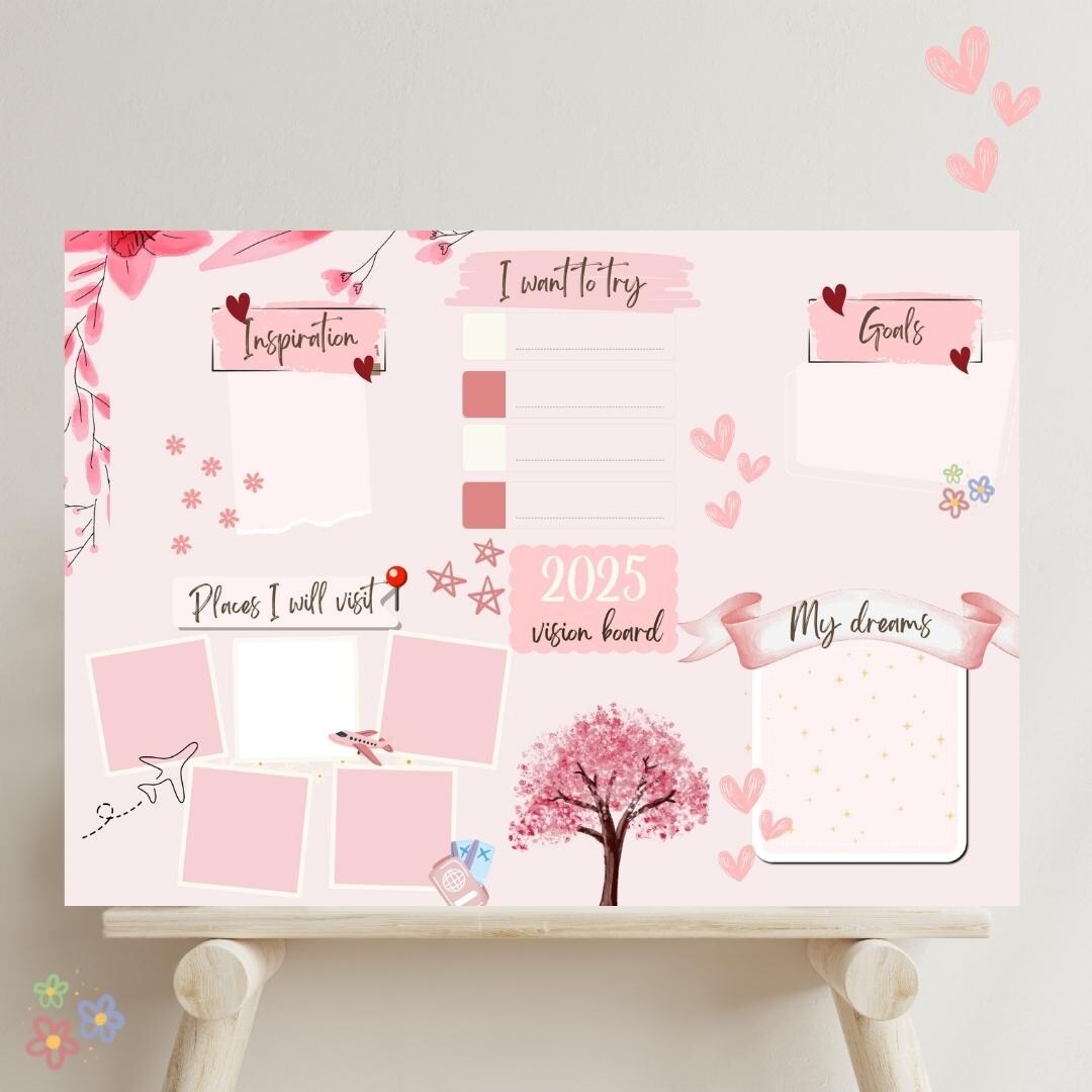 Customized Vision Board for Motivation, Vision Boards With Mindset ...