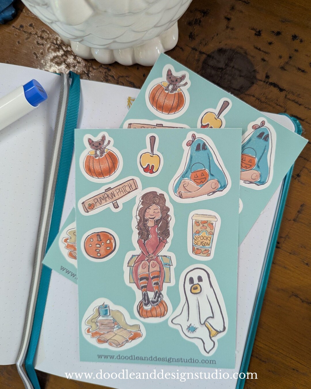 Fall Sticker Sheet – Cute Fall Stickers for Planners and Journals ...