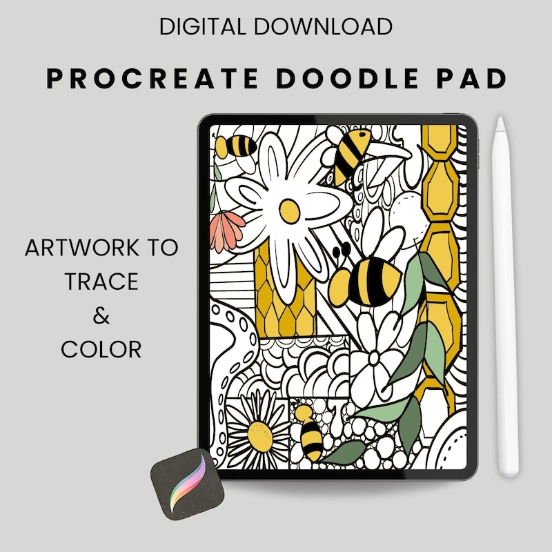 Doodle Pattern Tracing - Etsy