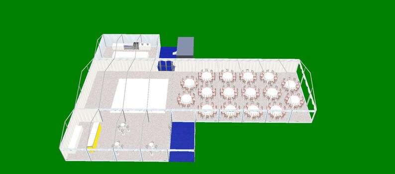 Custom 3D Marquee Floor Plan: Wedding & Event Layout (400-800 Sqm) - Etsy