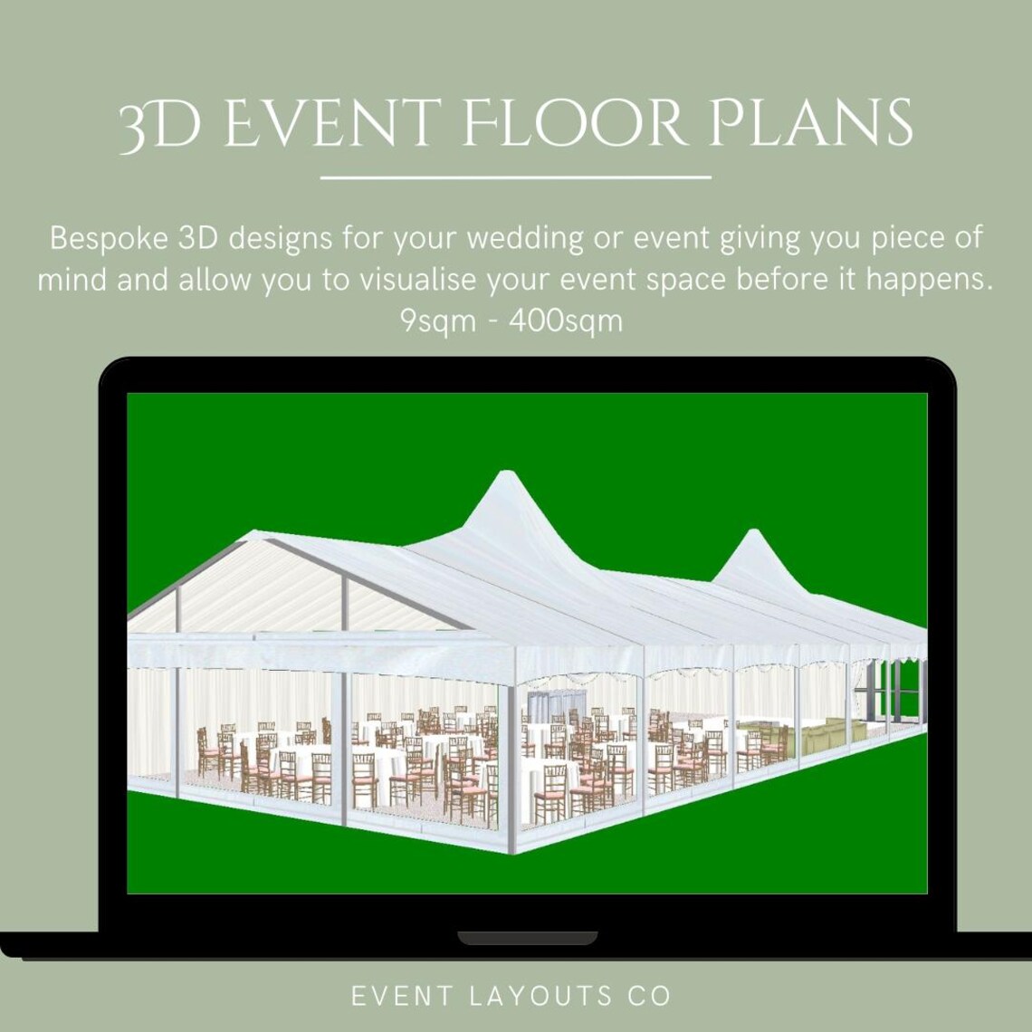 Custom 3D Marquee Floor Plans for Weddings and Events. Bespoke Layouts ...