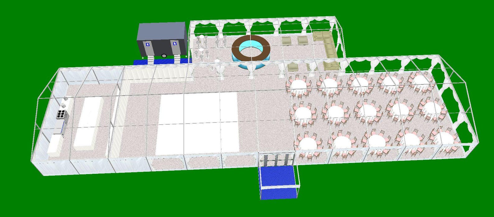 Custom 3D Marquee Floor Plans for Weddings and Events. Bespoke Layouts ...