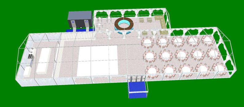 Custom 3D Marquee Floor Plans for Weddings and Events. Bespoke Layouts ...