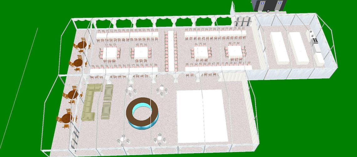 Custom 3D Marquee Floor Plans for Weddings and Events. Bespoke Layouts ...