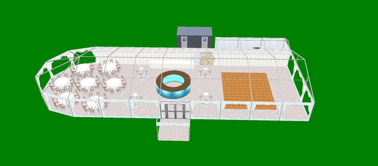 Custom 3D Marquee Floor Plans for Weddings and Events. Bespoke Layouts ...