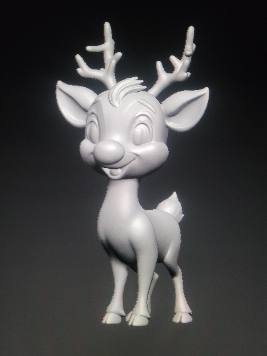 Rudolph the Red Nose Raindeer STL File - Etsy