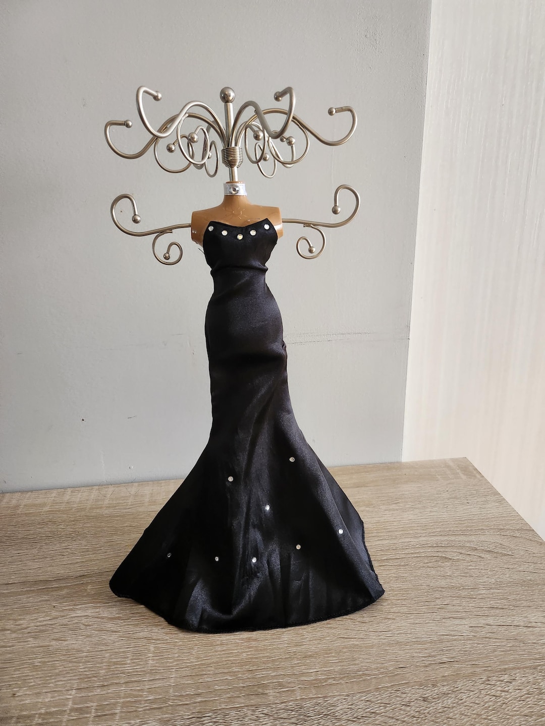 Vintage Black Dress Jewelry Holder – Elegant Mannequin Stand - Etsy