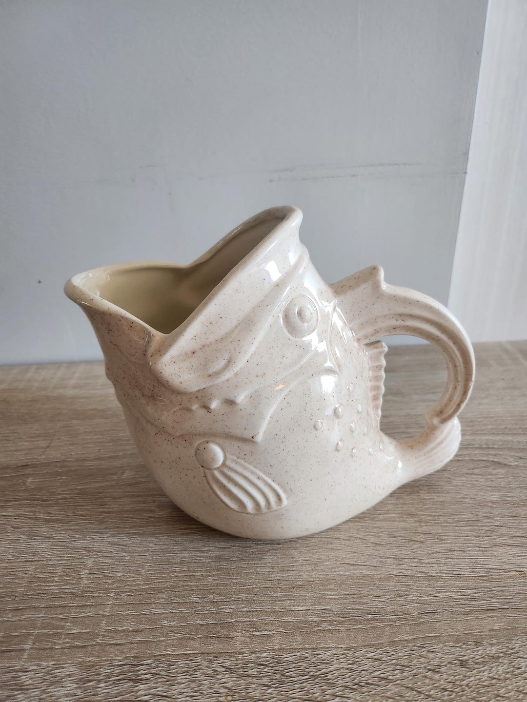 Vintage Fish-shaped Creamer, Whimsical Ceramic Pitcher, Novelty Kitchen ...