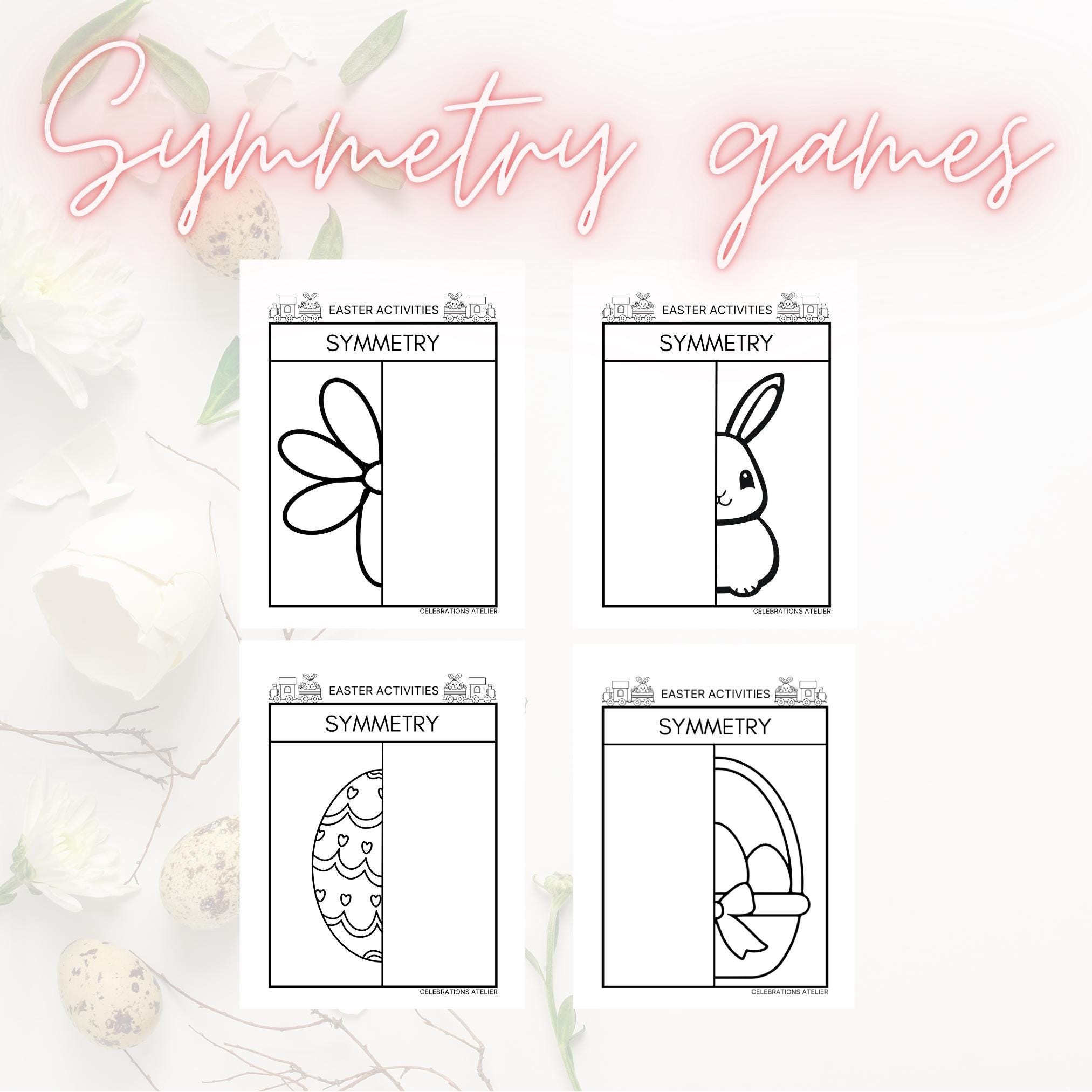 Easter Printable Game Child Children Easy Cute Rabbit Bunny Canadian - Etsy