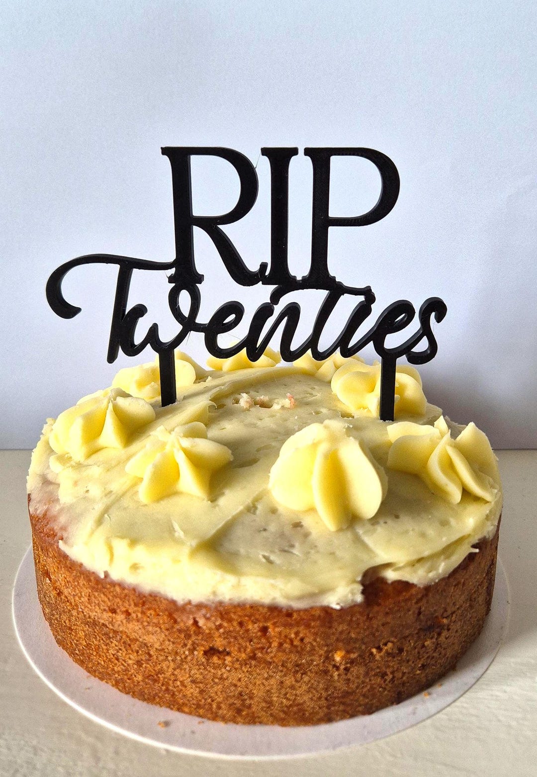 RIP Twenties Cake Topper, 30th Birthday Party Cake Decoration, - Etsy UK