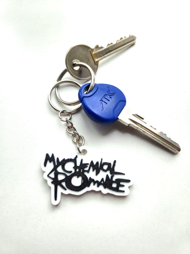 My Chemical Romance Inspired Keychain, MCR Fan Gift | Emo Rock Band ...