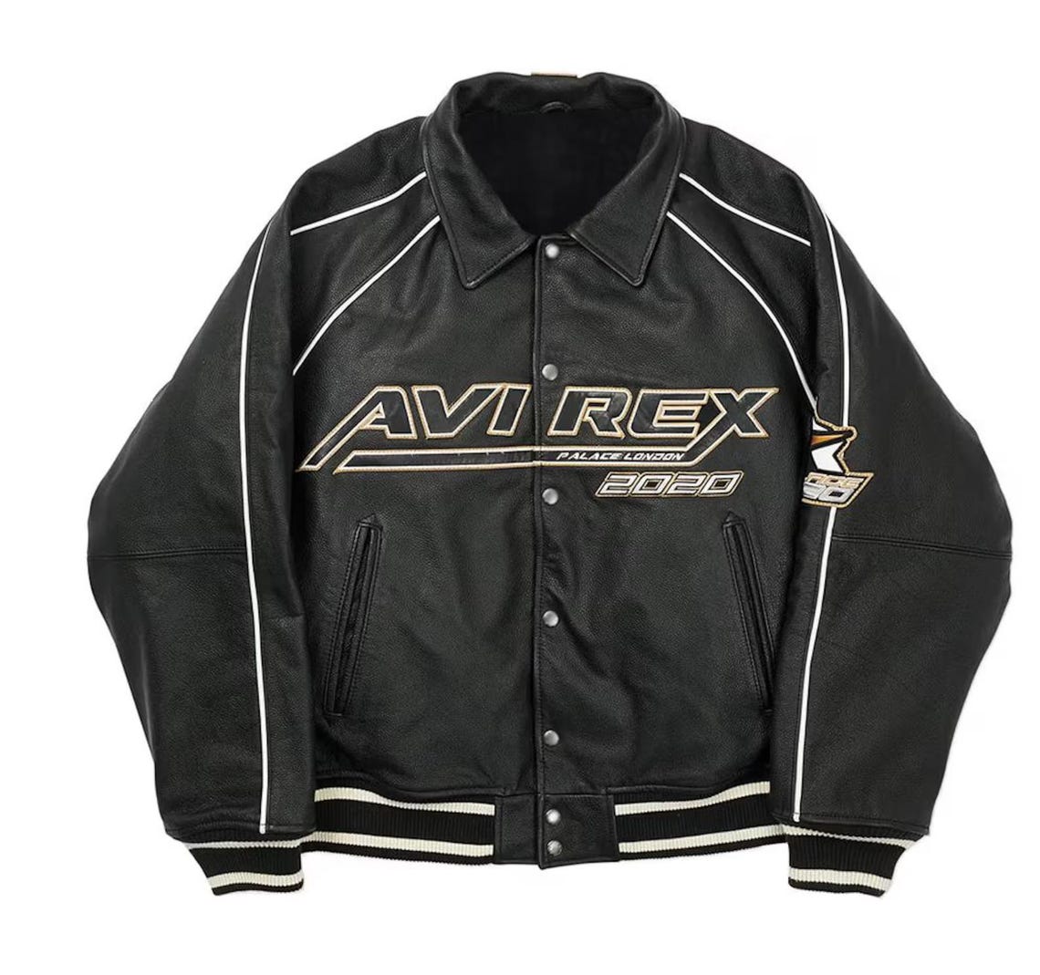 Handmade Men's Avirex X Palace No Snakes Limited Edition Bomber Jacket ...