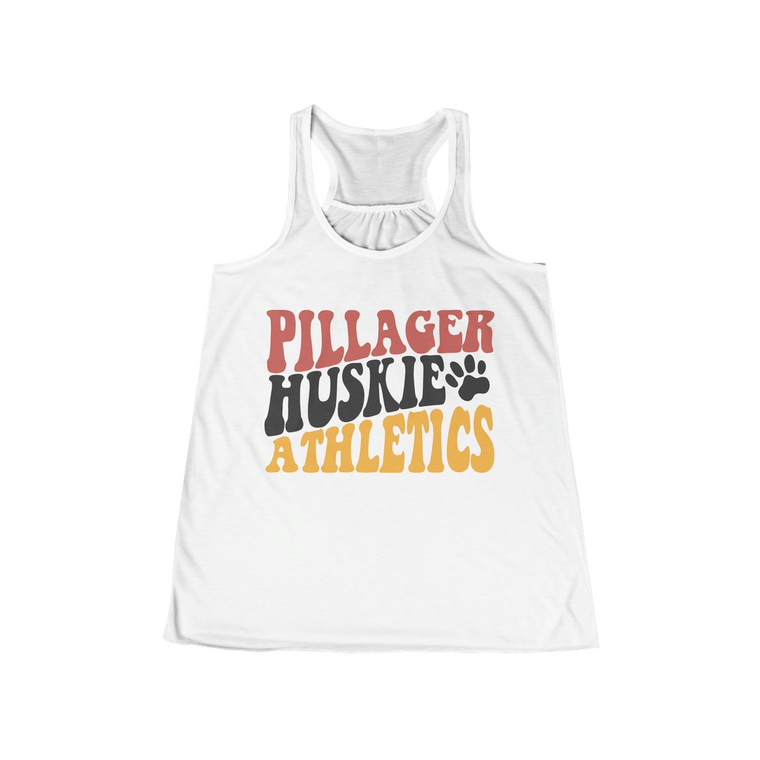 Pillager Huskie Athletics // Women's Flowy Racerback Tank - Etsy