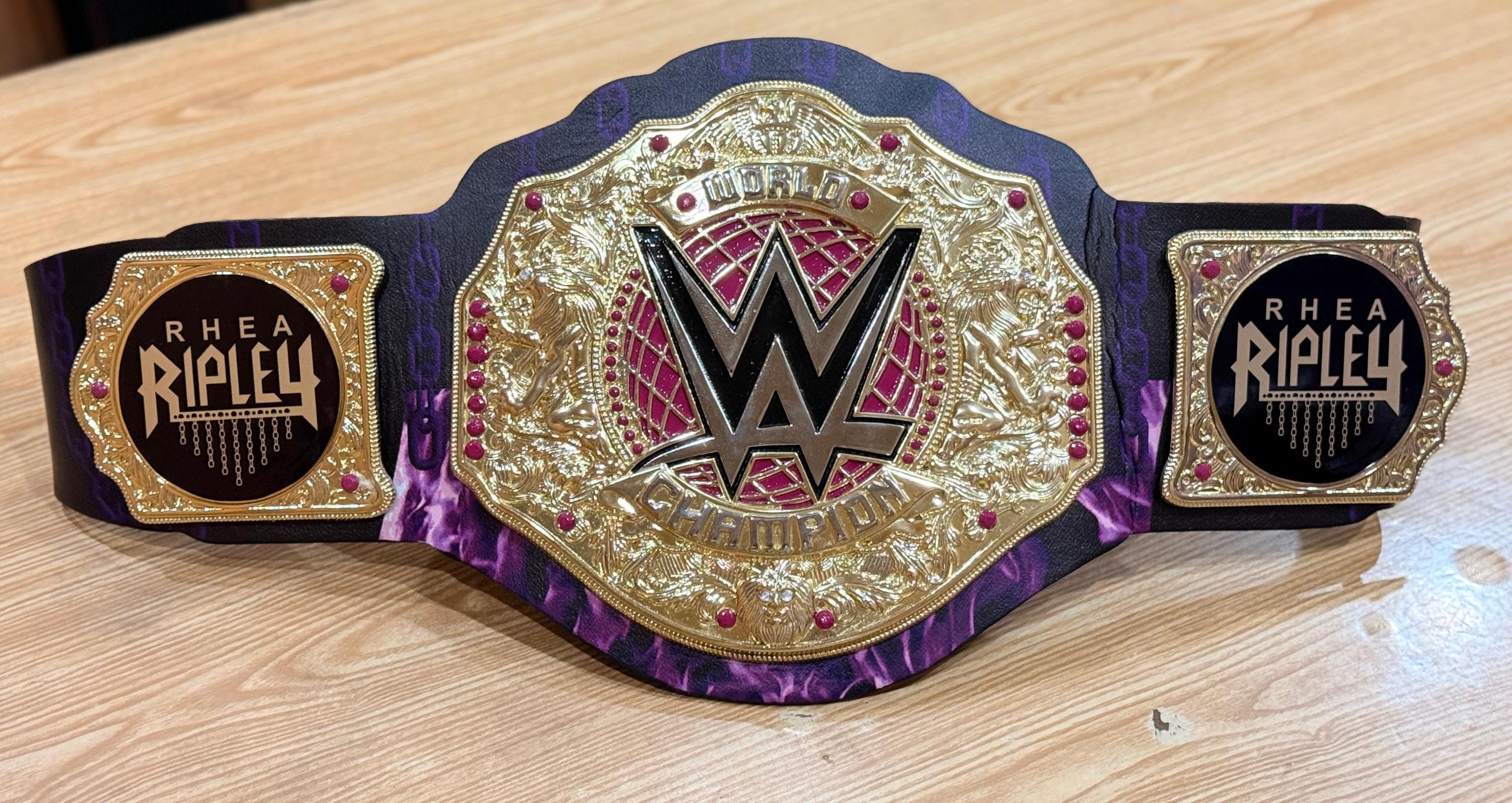 Rhea Ripley Custom World Heavyweight Wrestling Championship Title Belt ...