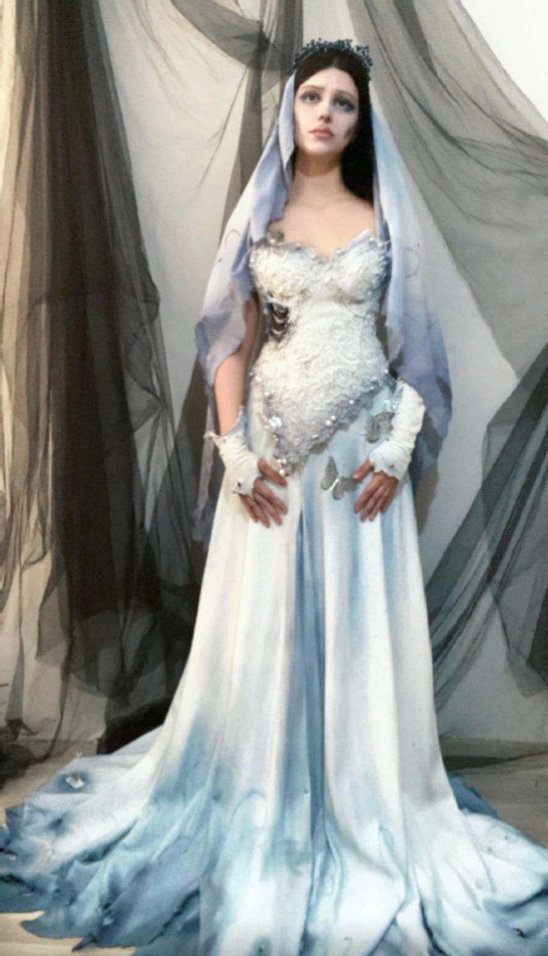 Corpse Bride Emily Cosplay Tim Burton Movie Costume - Etsy