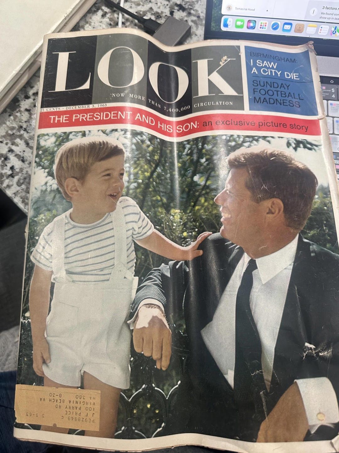 1963 Look Magazine JFK John F Kennedy Cover 12/3 - Etsy