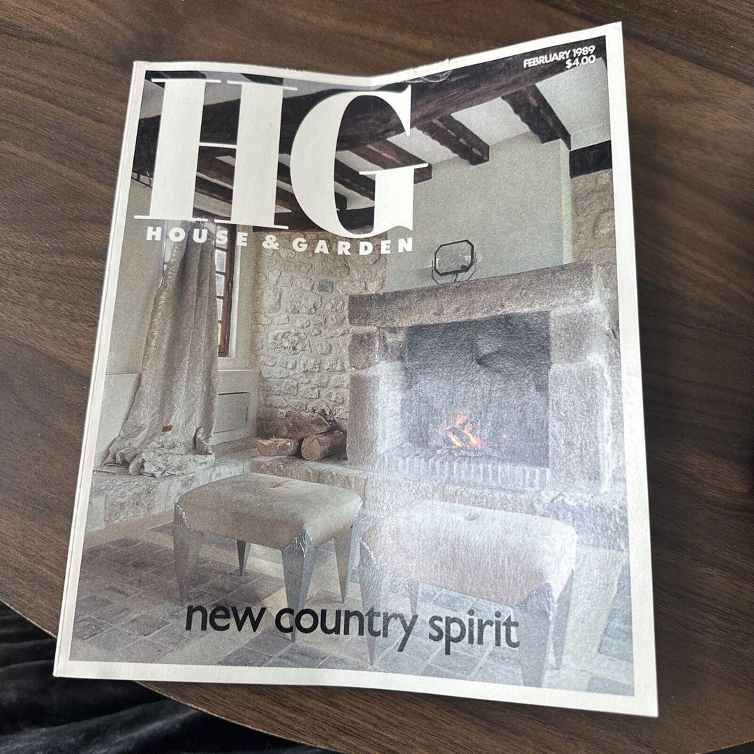 Vintage House and Garden Magazine February 1989 New Country Spirit - Etsy