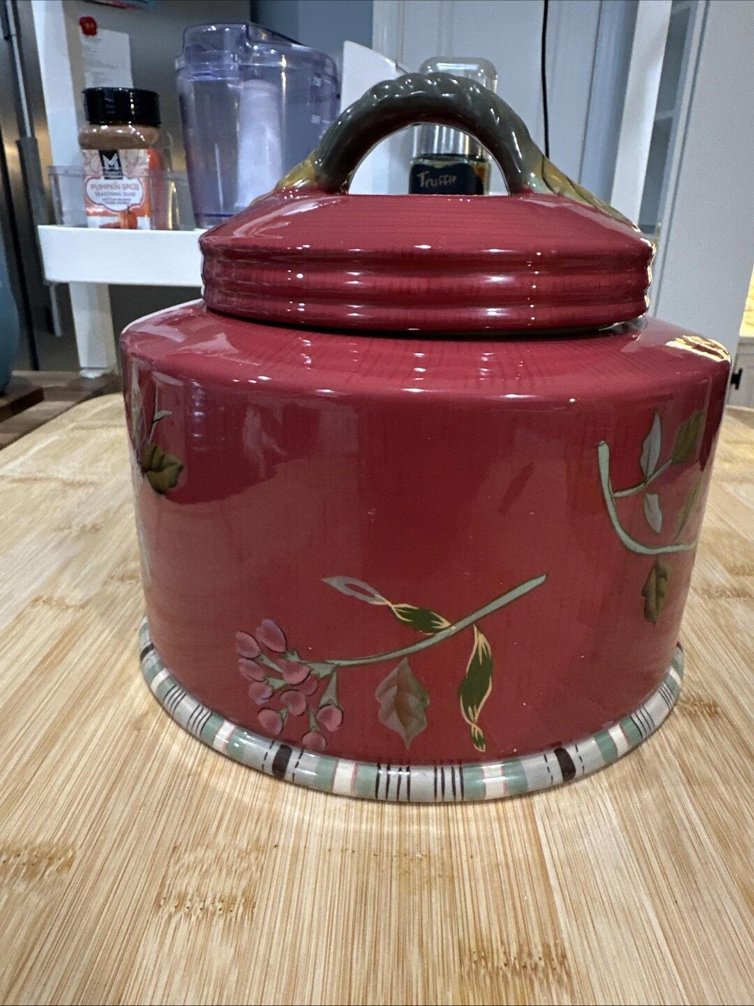 Tracy Porter Octavia Hill Garden Flowers/fruit 7” Canister * - Etsy