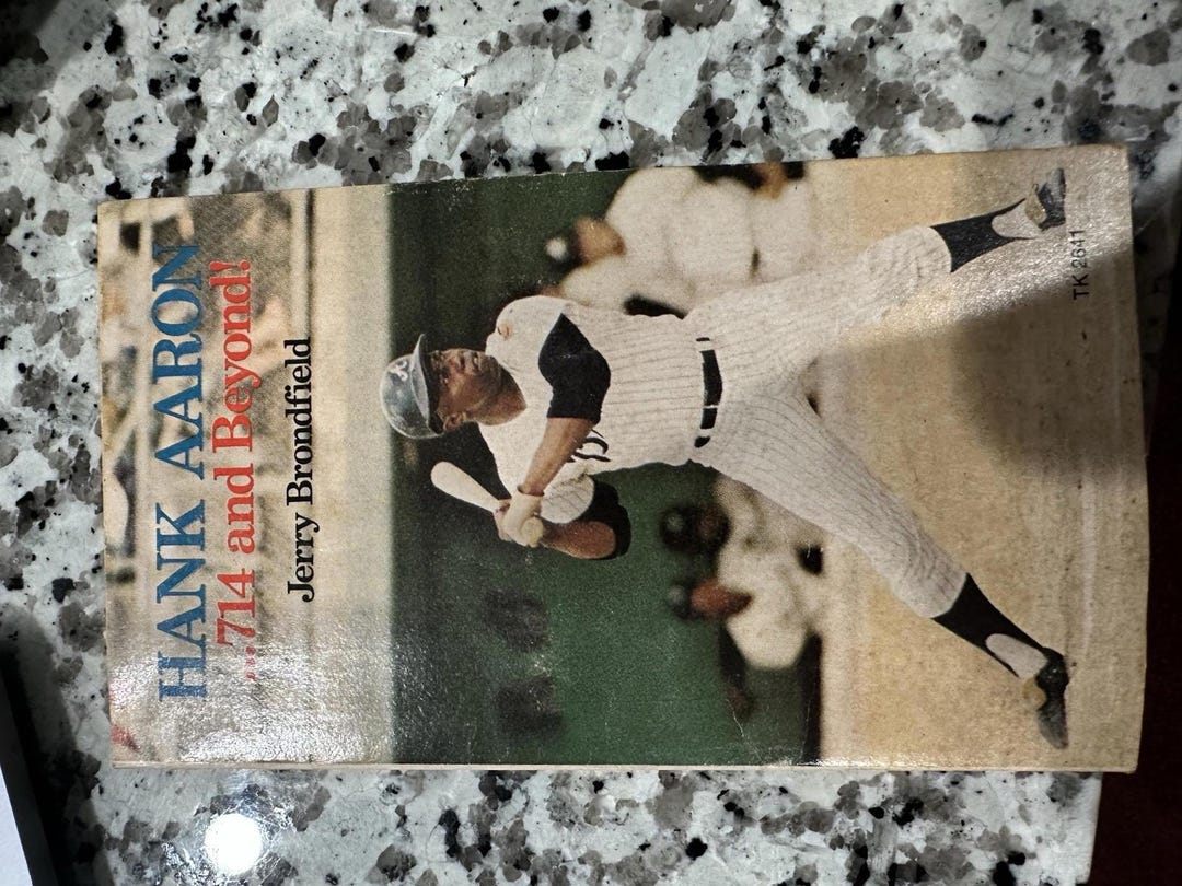 Hank Aaron 714 and Beyond PB Book Scholastic Jerry Brondfield Vintage ...