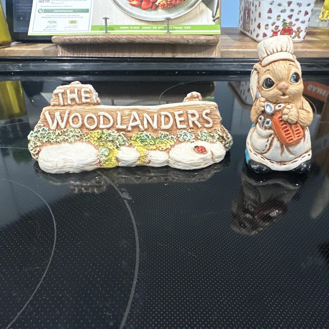 Woodlander Moorcraft NURSE Hand Painted Stoneware Bunny Figurine ...