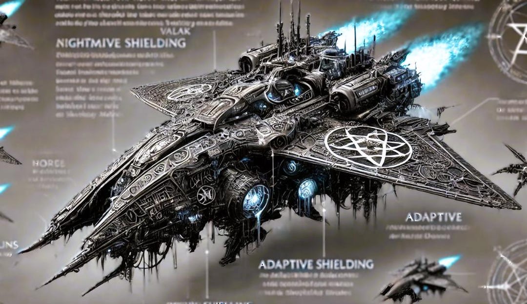 Valak-inspired Horror Dropship 3D Model – Dark Sci-fi Gothic Design ...