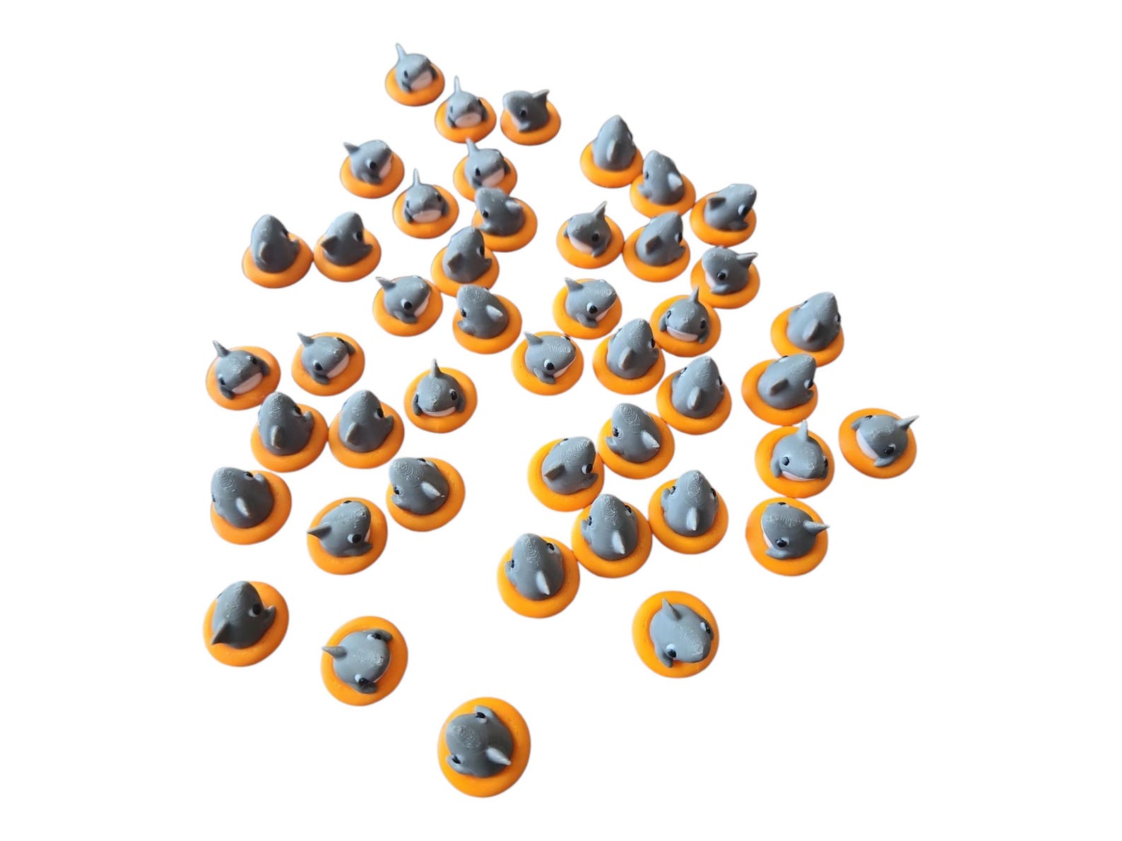 Mini Baby Shark in Lifesaver Ring | Cute 3D Printed Shark Toy ...