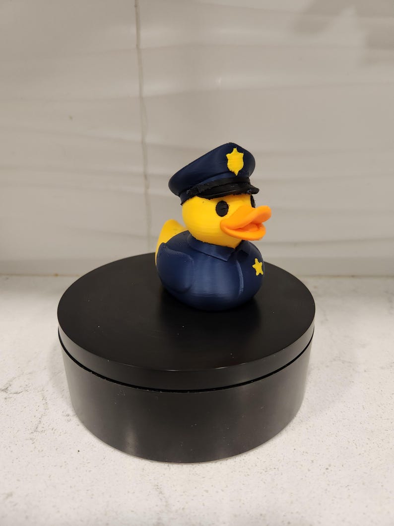 3D Printed Police Duck Figurine | Law Enforcement Gift - Etsy